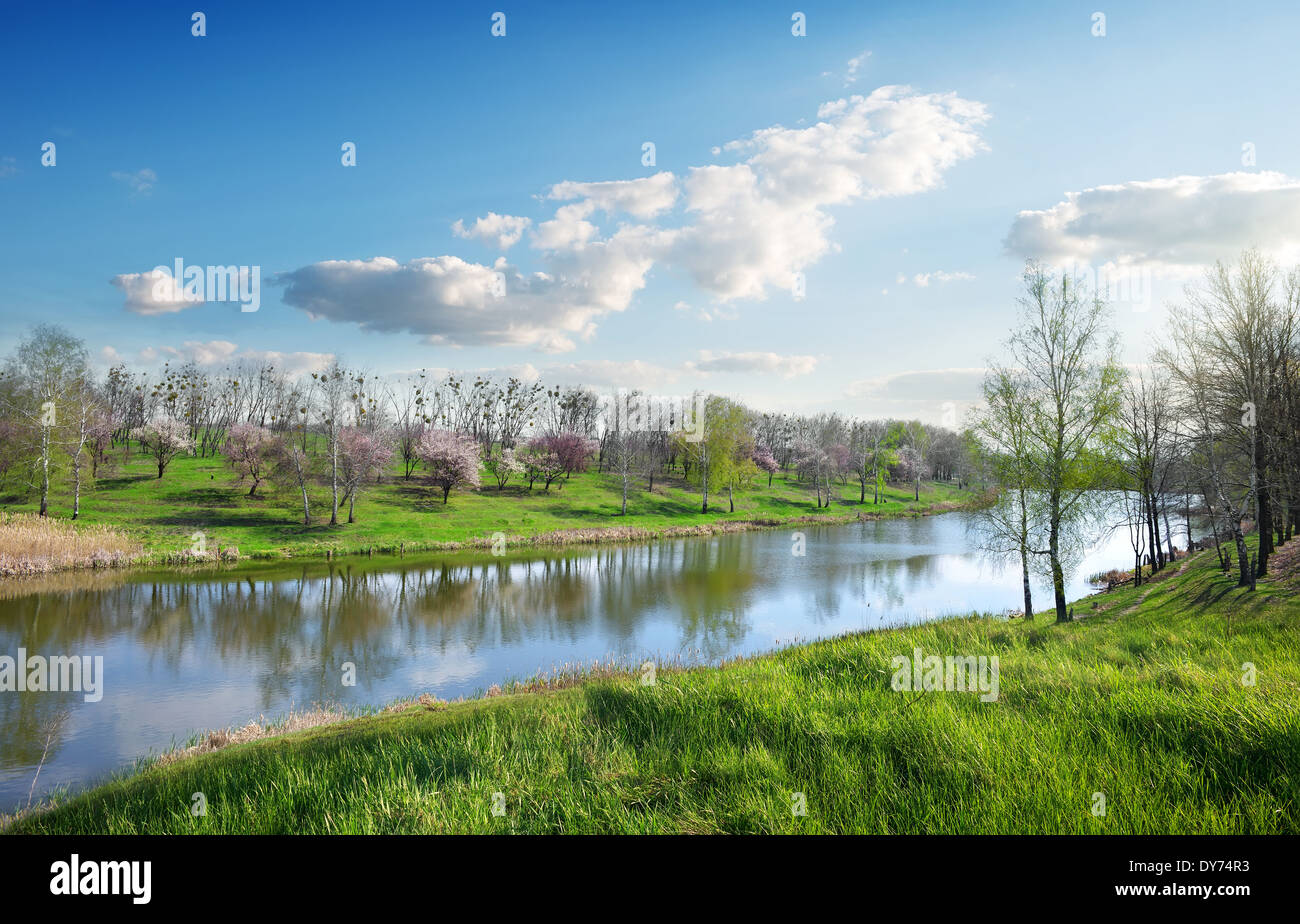 Beautiful spring dawn on hi-res stock photography and images - Alamy