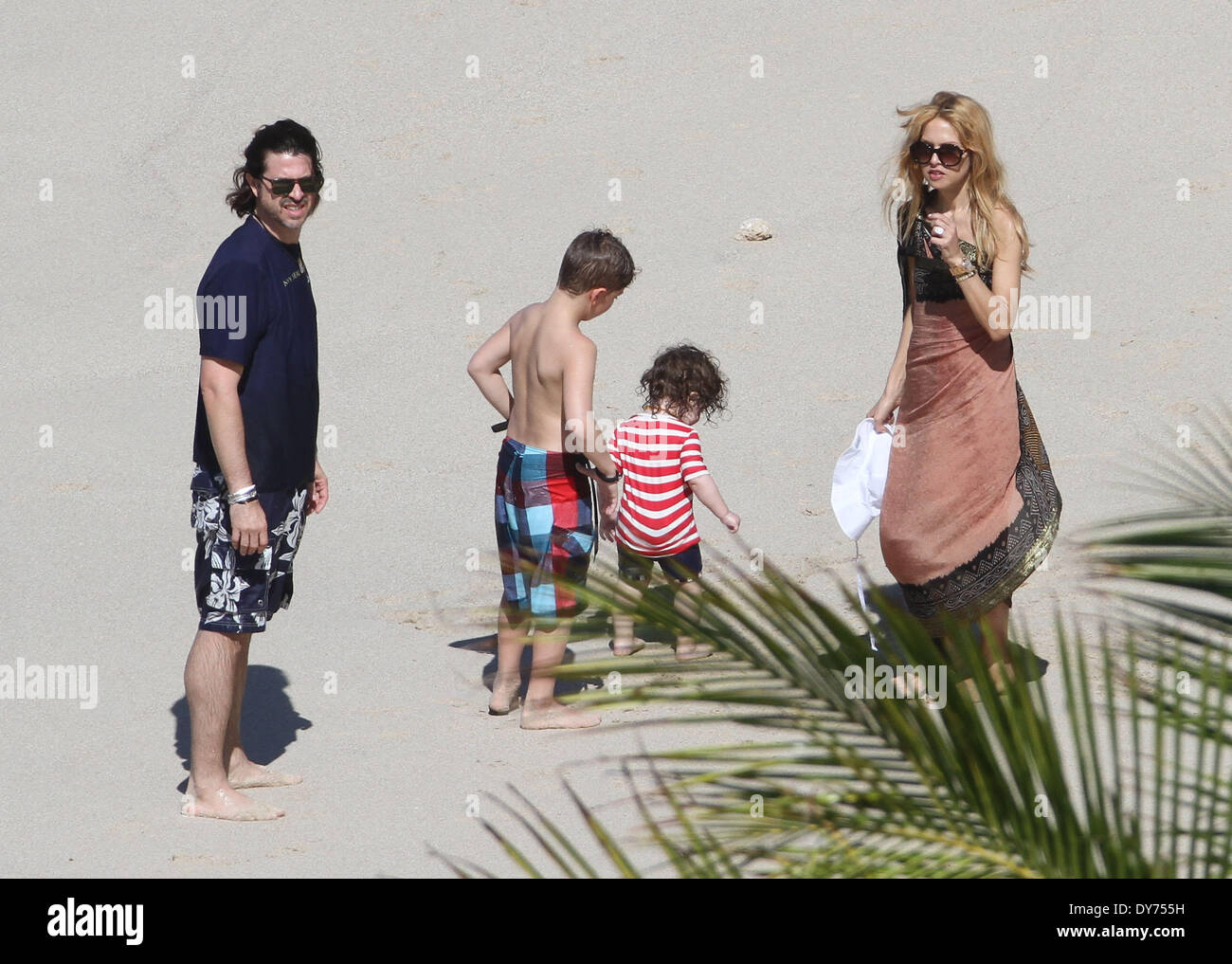 Rachel Zoe and her family enjoy a day at the beach whilst on their ...