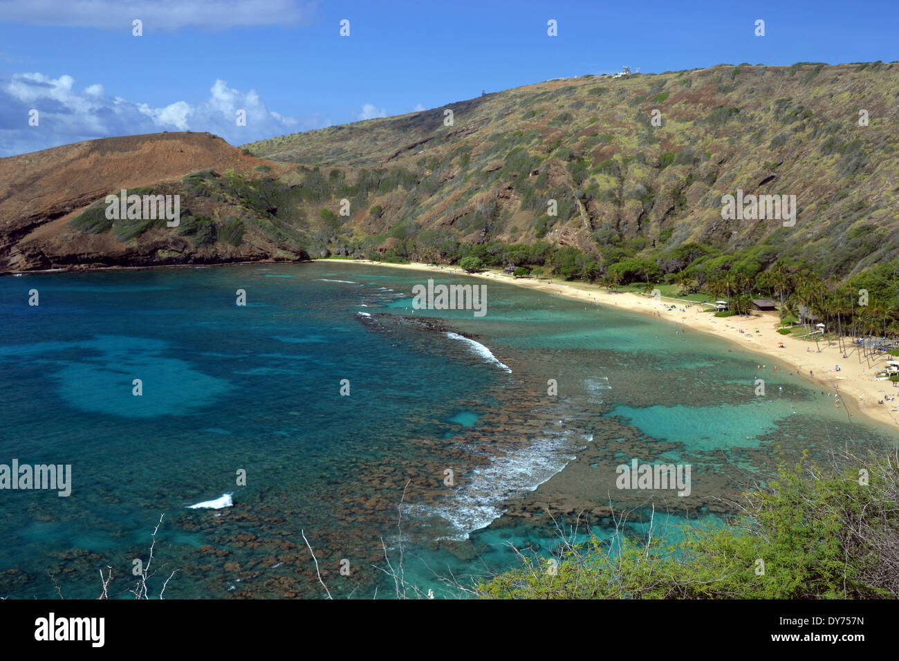 Hanauma Bay Nature Preserve Park, Oahu, Hawaii, USA Stock Photo - Alamy