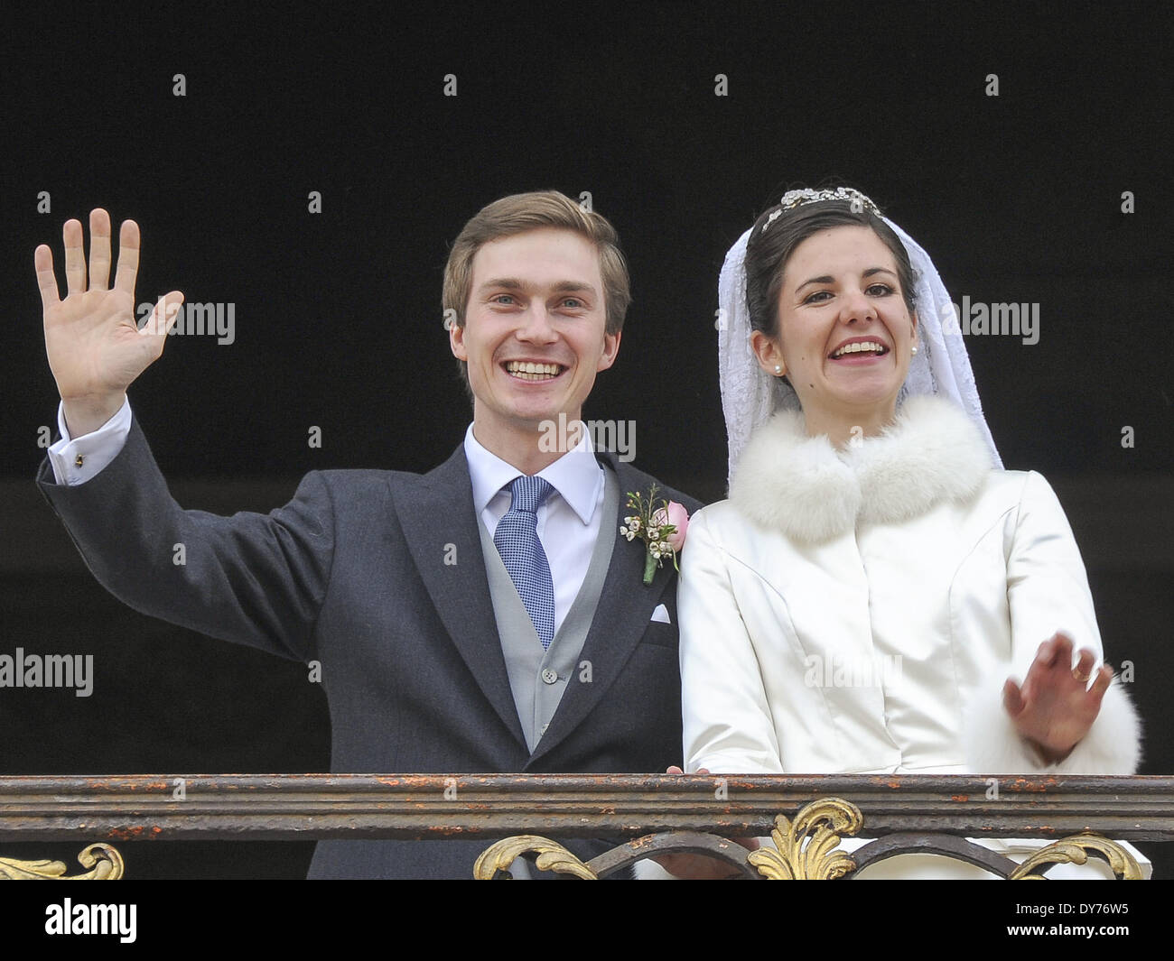 The wedding of Archduke Christoph of Austria and Archduchess Adelaide Drape-Frisch at Saint ...
