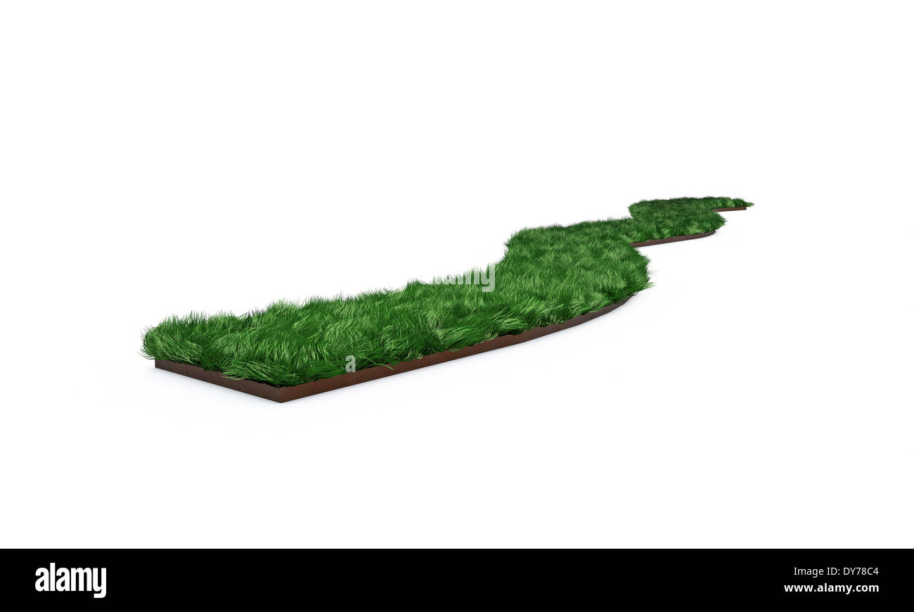 grass path isolated on white background Stock Photo - Alamy