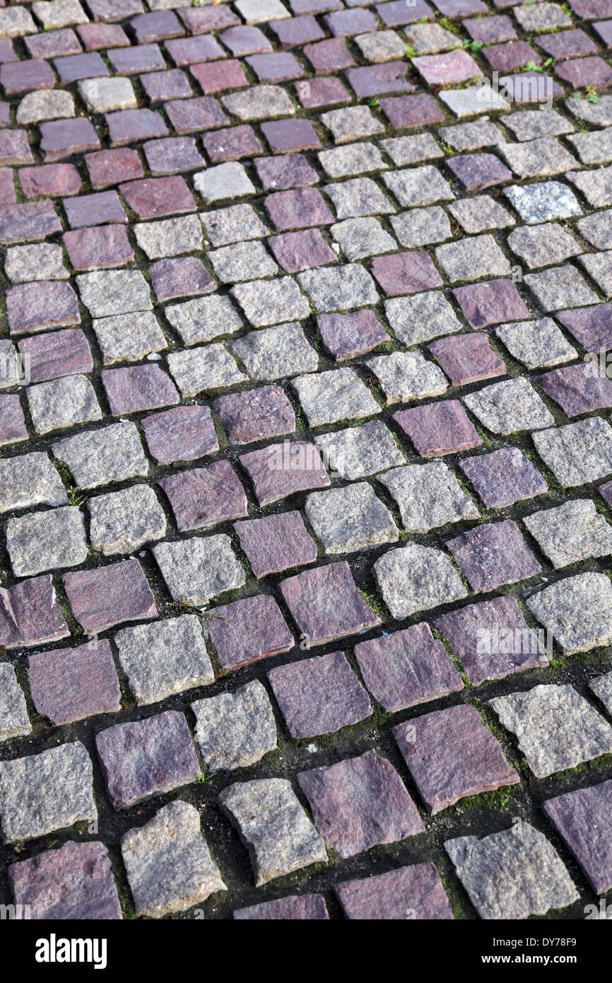 square granite stones on the pavement Stock Photo - Alamy