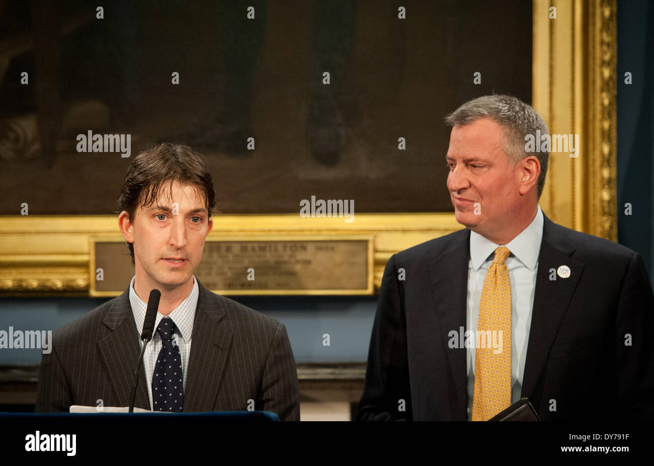 Manhattan, New York, USA. 8th Apr, 2014. DAVID EHRENBERG, reappointed ...