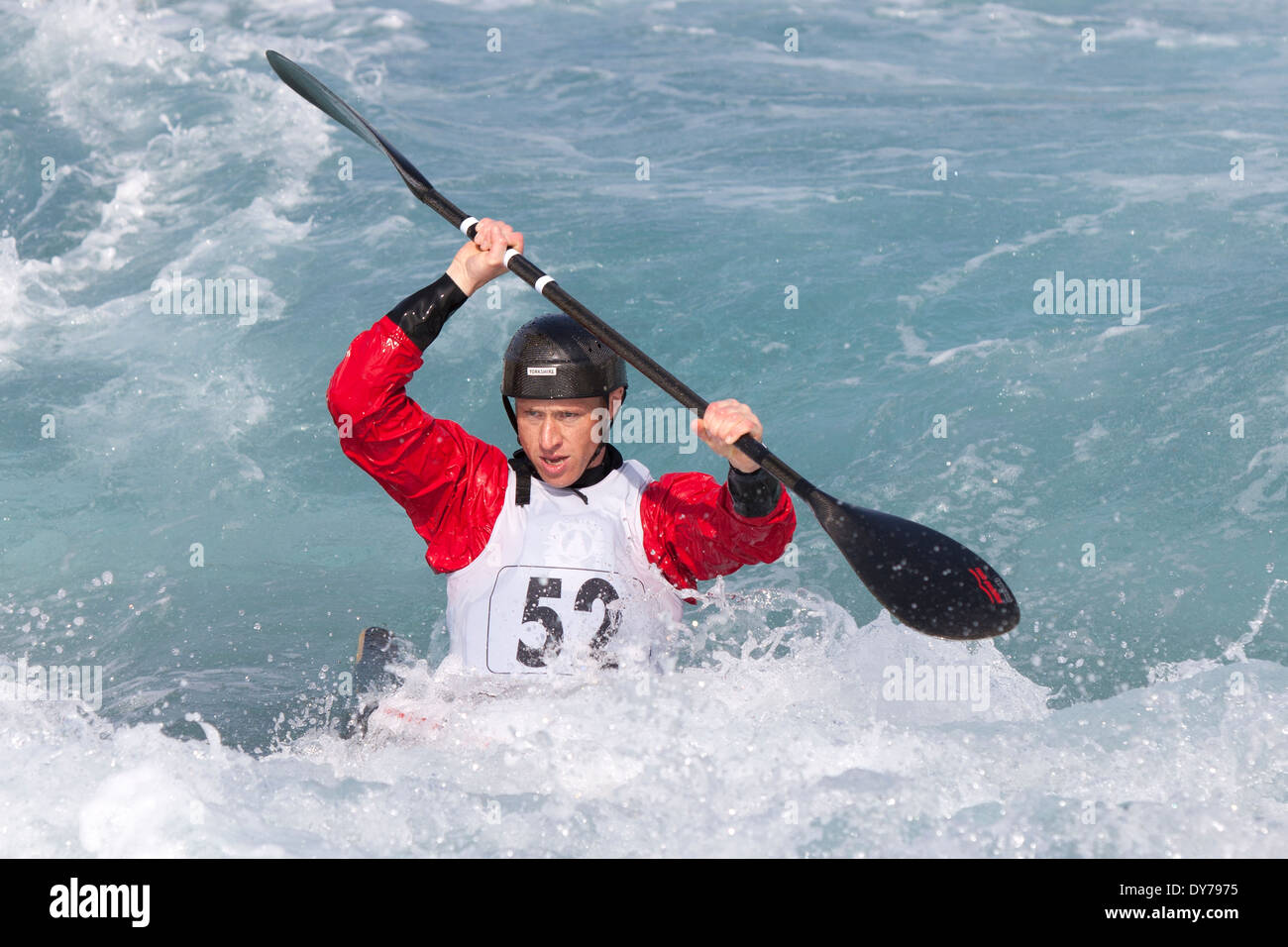 Alan Cardy Semi-Final K1 Men's GB Canoe Slalom 2014 Selection Trials ...