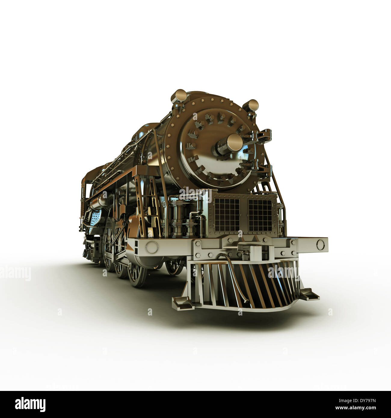 old train isolated on white background Stock Photo - Alamy