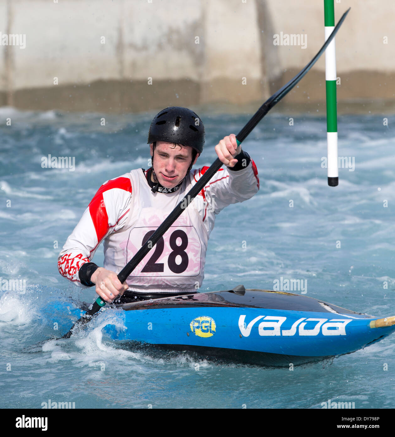 Jonathan Atkinson Semi-Final K1 Men's GB Canoe Slalom 2014 Selection ...