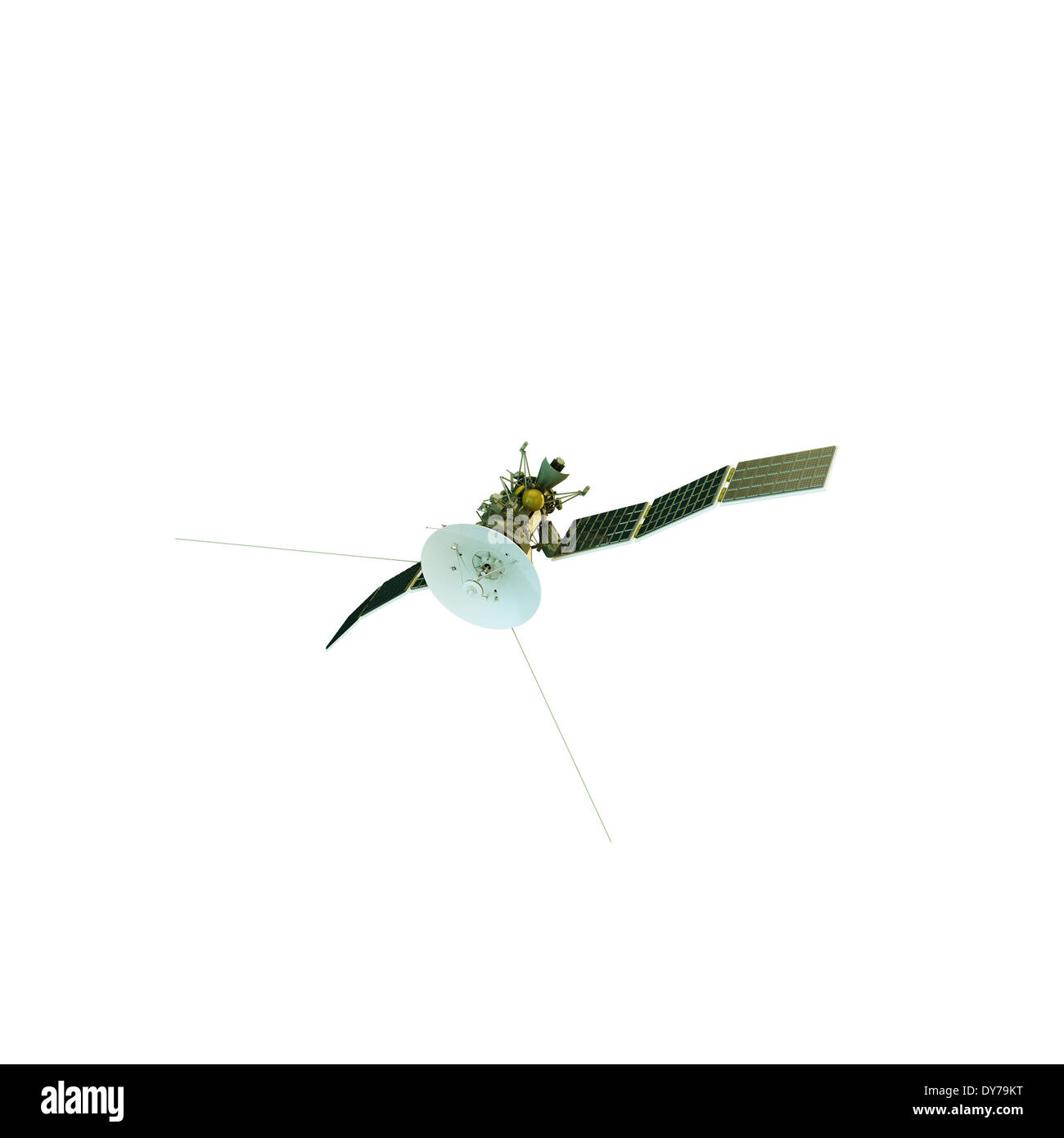 satellite isolated on white background Stock Photo - Alamy