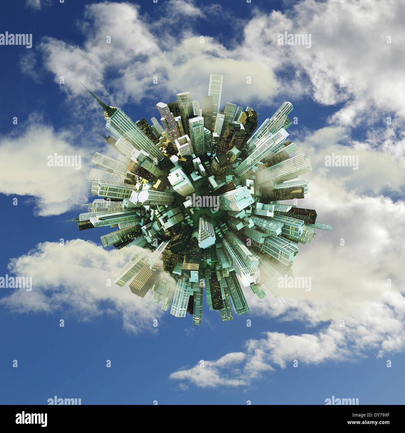 small busy world isolated on white background Stock Photo - Alamy