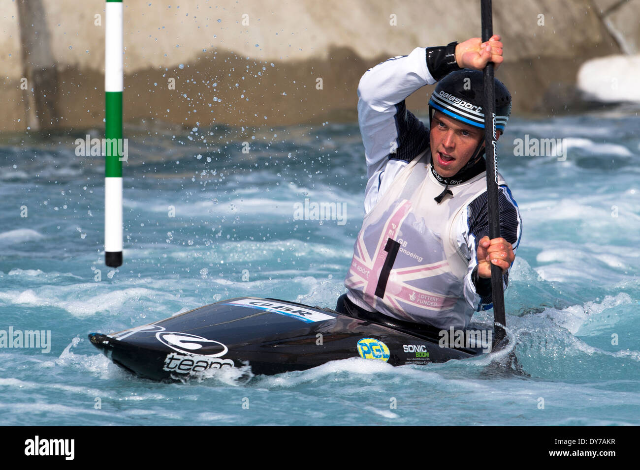 Joe Clarke Semi-Final K1 Men's GB Canoe Slalom 2014 Selection Trials ...