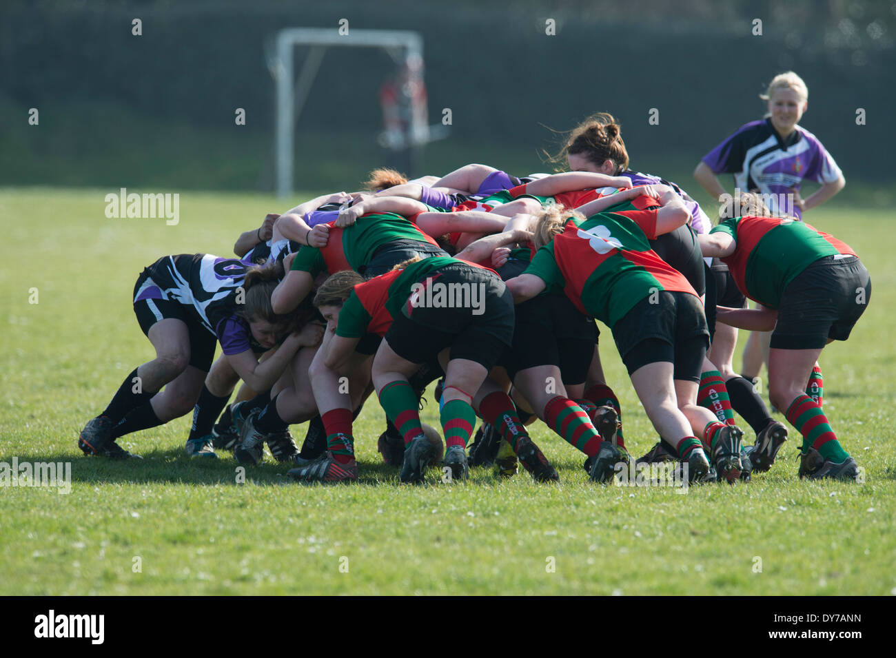 Welsh rugby team scrum hi-res stock photography and images - Alamy