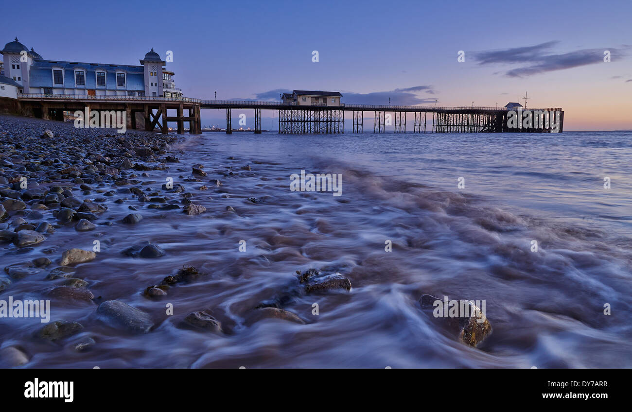 Penarth Pier, Pier of the Year 2014, South Wales, Wales, UK Stock Photo ...