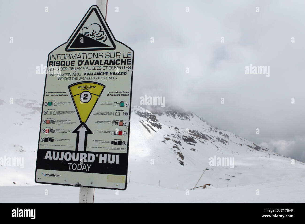 Avalanche sign hi-res stock photography and images - Alamy