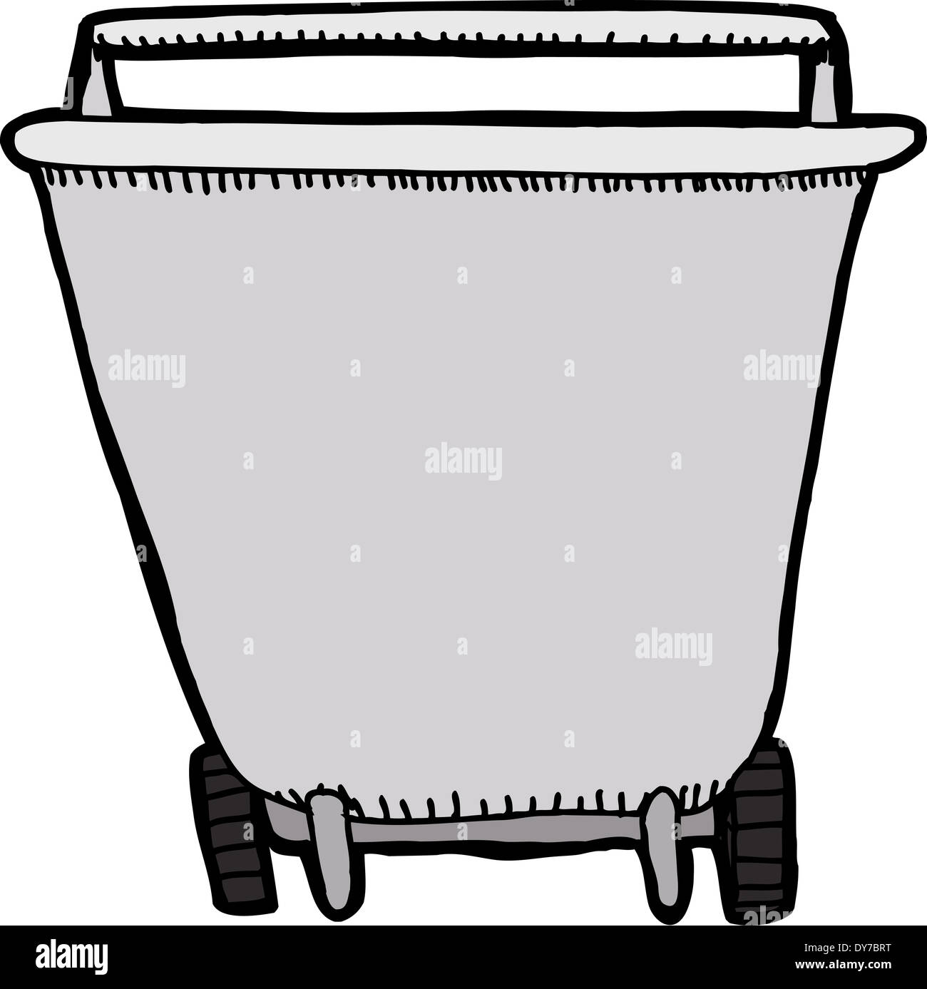 Front view of wheel barrel on isolated background Stock Photo - Alamy