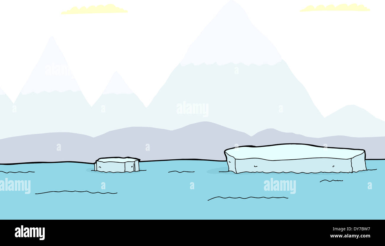 Melting ice caps background hi-res stock photography and images - Alamy