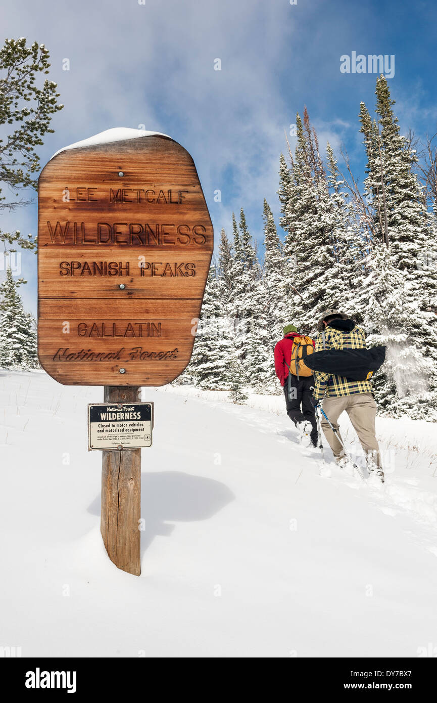 Hikers head into the Beehive Basin, near Big Sky, Mont., in the Lee ...