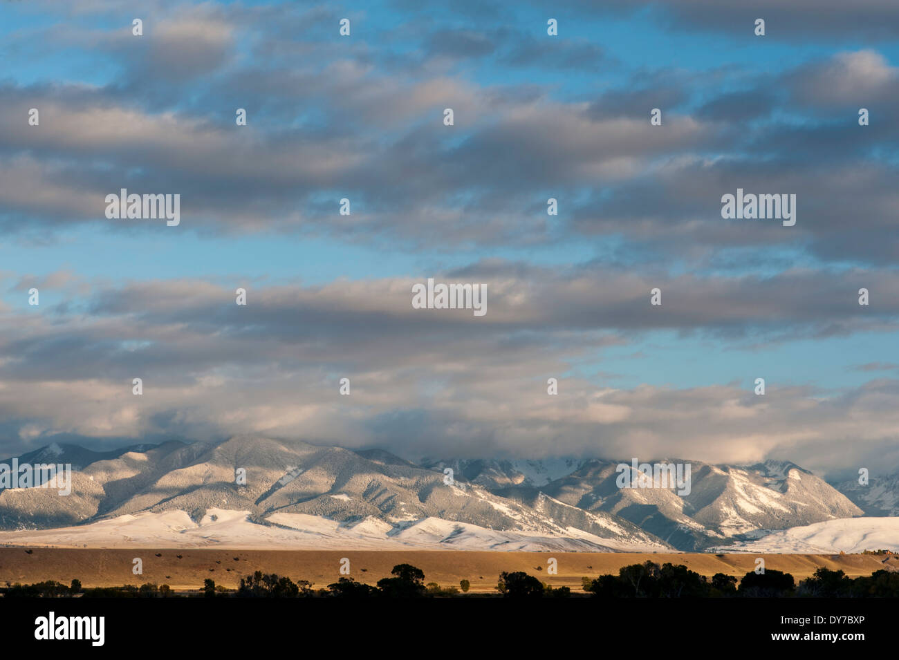 The Madison mountain range in southwest Montana is part of the Lee ...