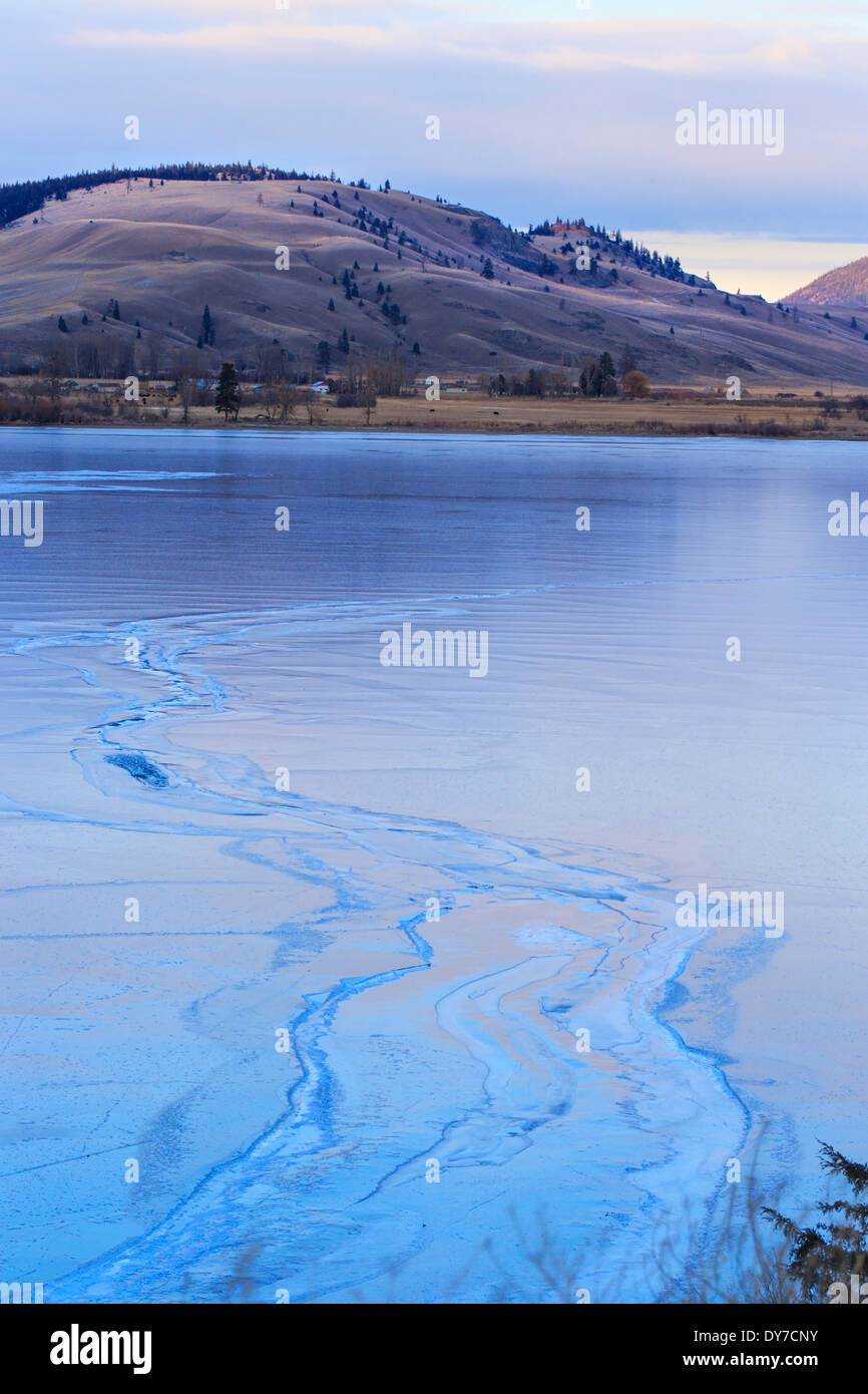 41,674.04245 smooth blue ice frozen Lake Nicola "no snow" "snow free ...