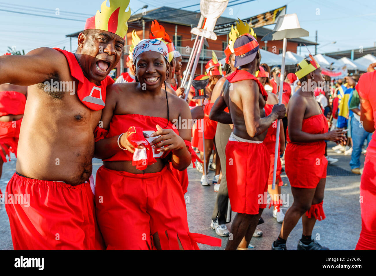 Jouvert, Trinidad Carnival, Port of Spain, Trinidad Stock Photo - Alamy