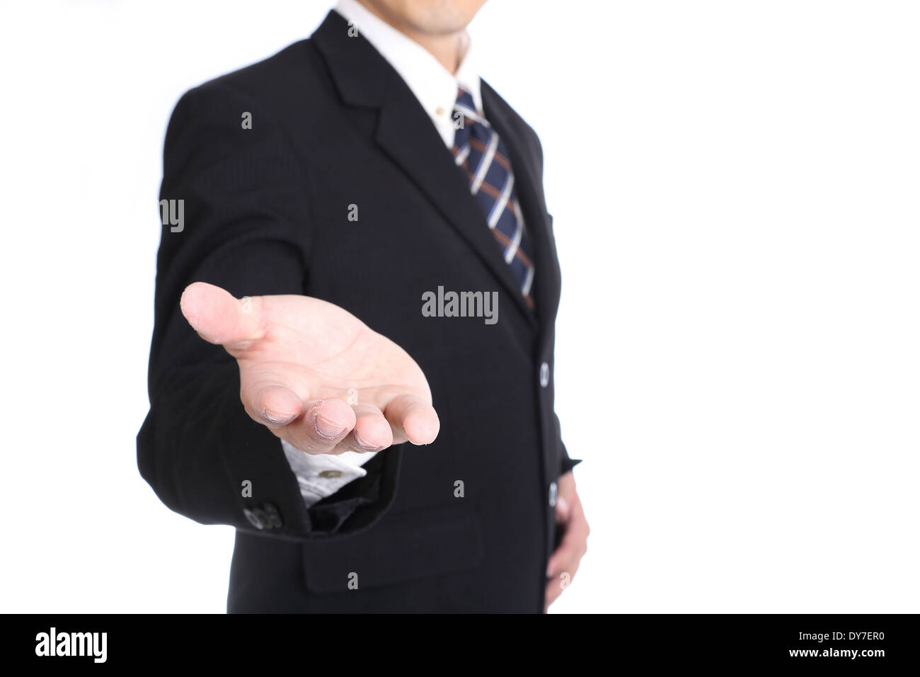 Asian businessman holding card hi-res stock photography and images - Alamy