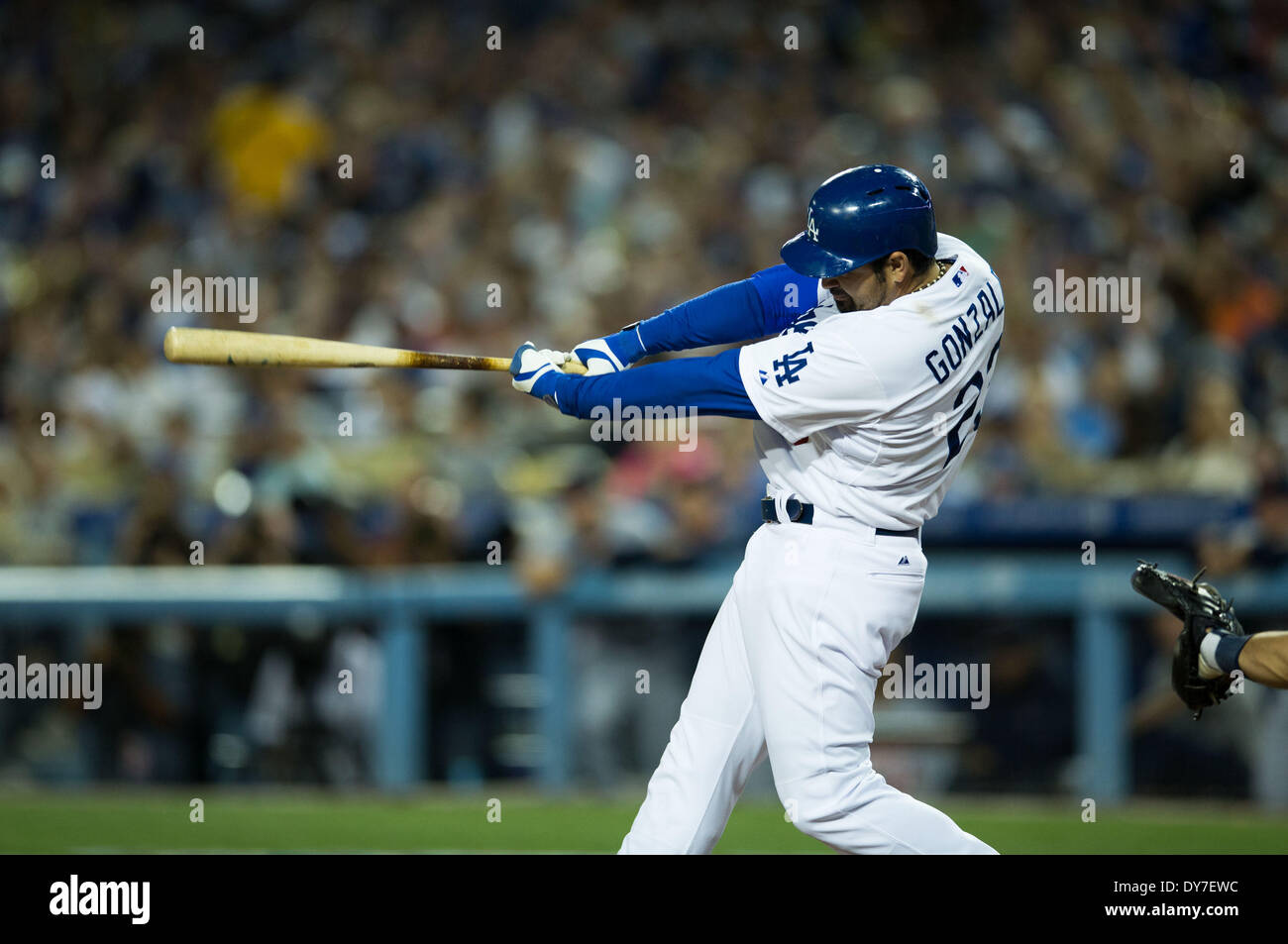 Los Angeles, CA, USA. 8th Apr, 2014. Los Angeles Dodgers first baseman ...