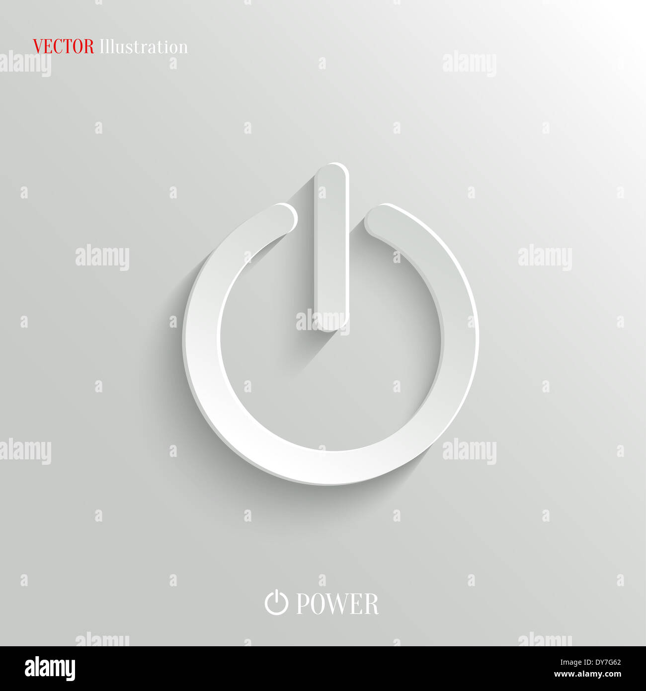 Power icon - web illustration Stock Photo - Alamy