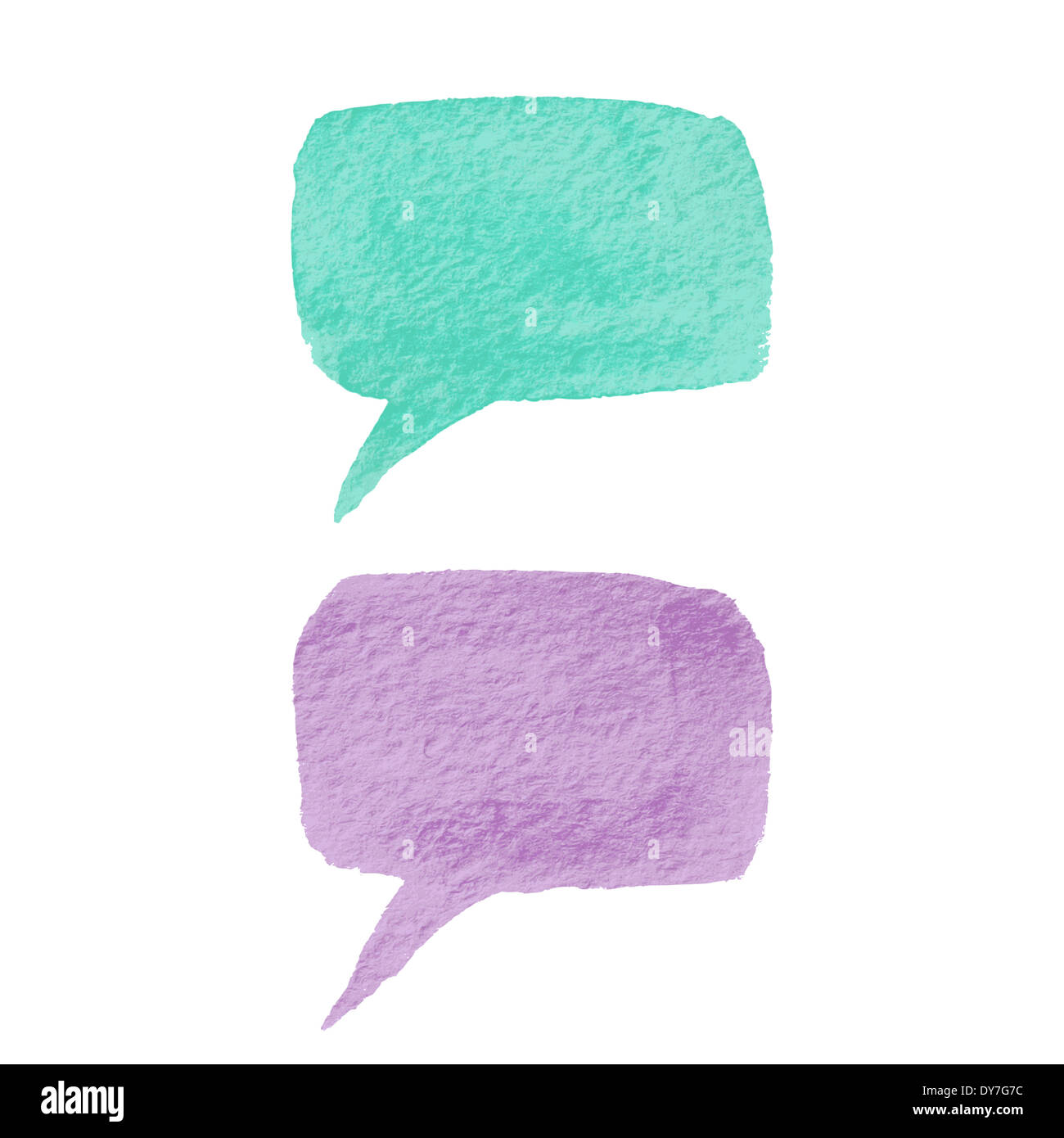 Set of Watercolor Speech Bubbles Set of Vector Watercolor Speech ...