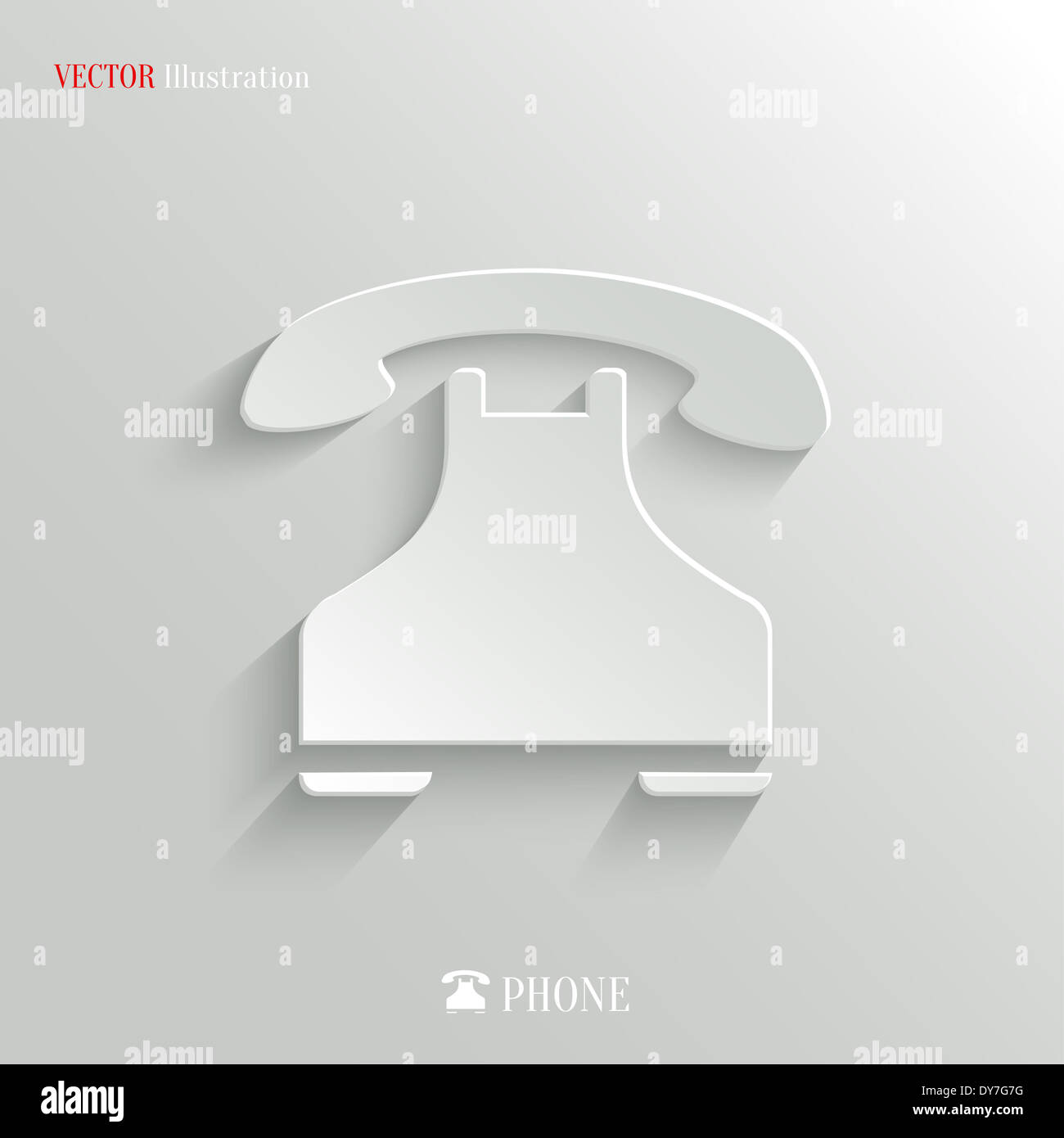 Phone icon - web button Stock Photo - Alamy