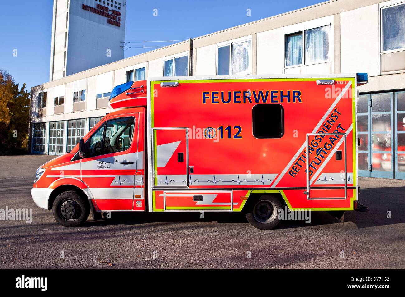 Feature picture of the Stuttgart FD, Germany, EMS, photo 03/04/2014 ...