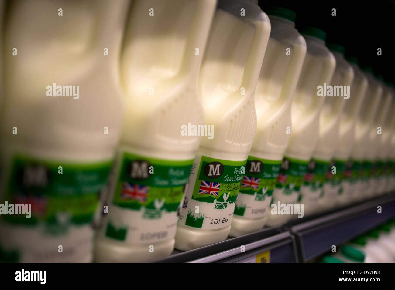 Morrisons milk hi-res stock photography and images - Alamy