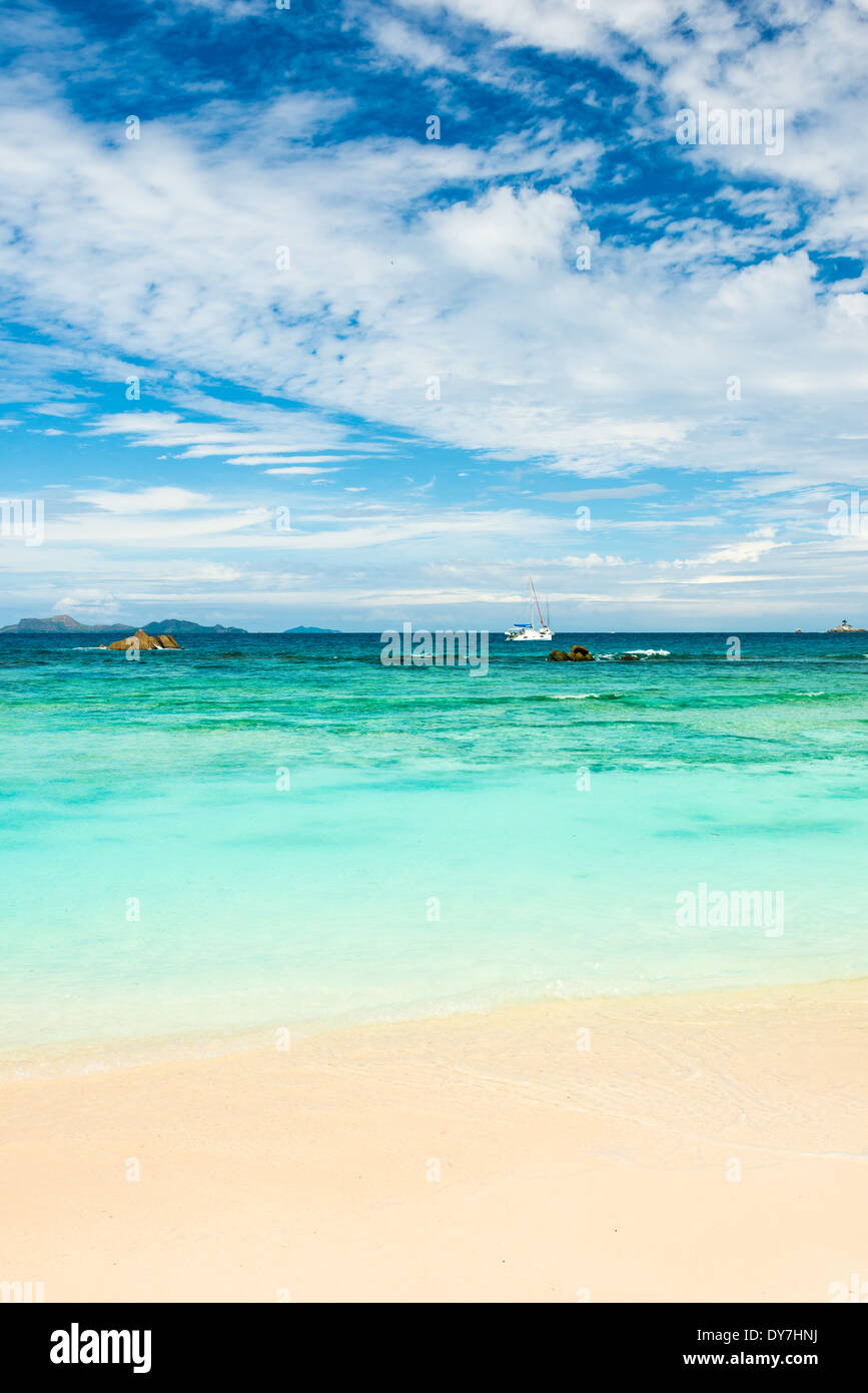 tropical beach with turquoise water Stock Photo - Alamy