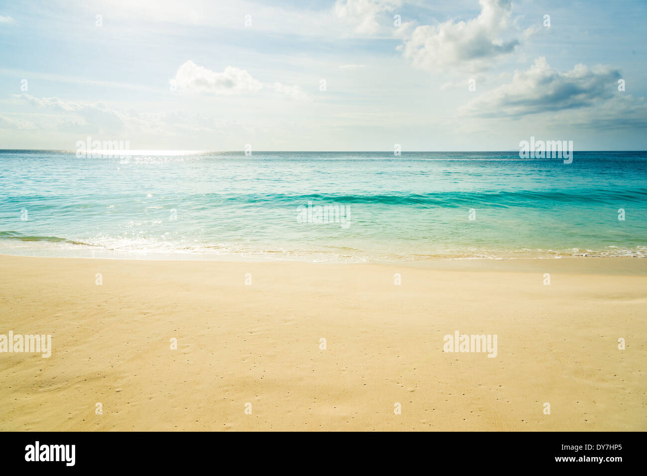 tropical beach with turquoise water Stock Photo - Alamy