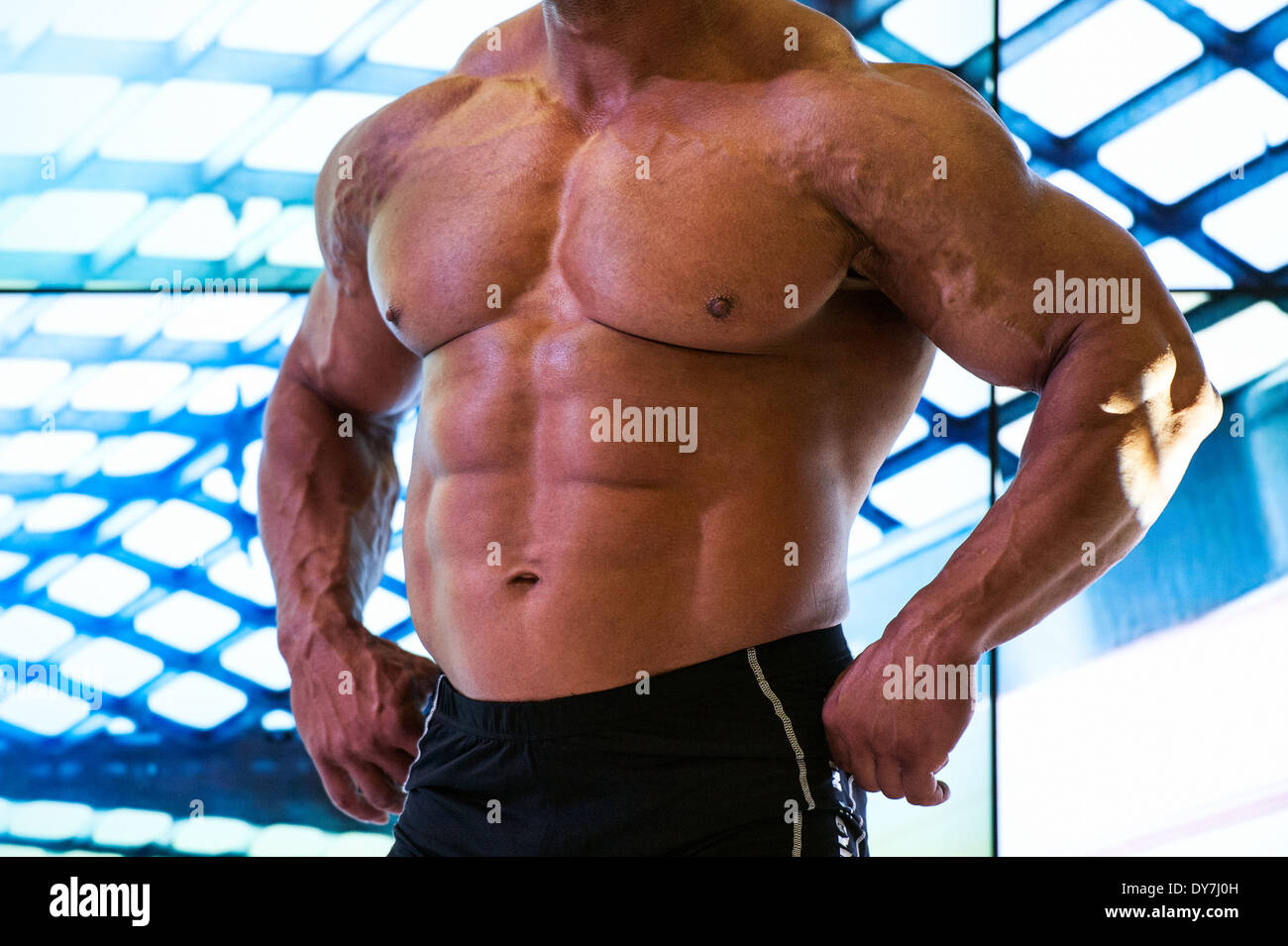 Bodybuilder bodybuilding show fibo power hi-res stock photography and ...