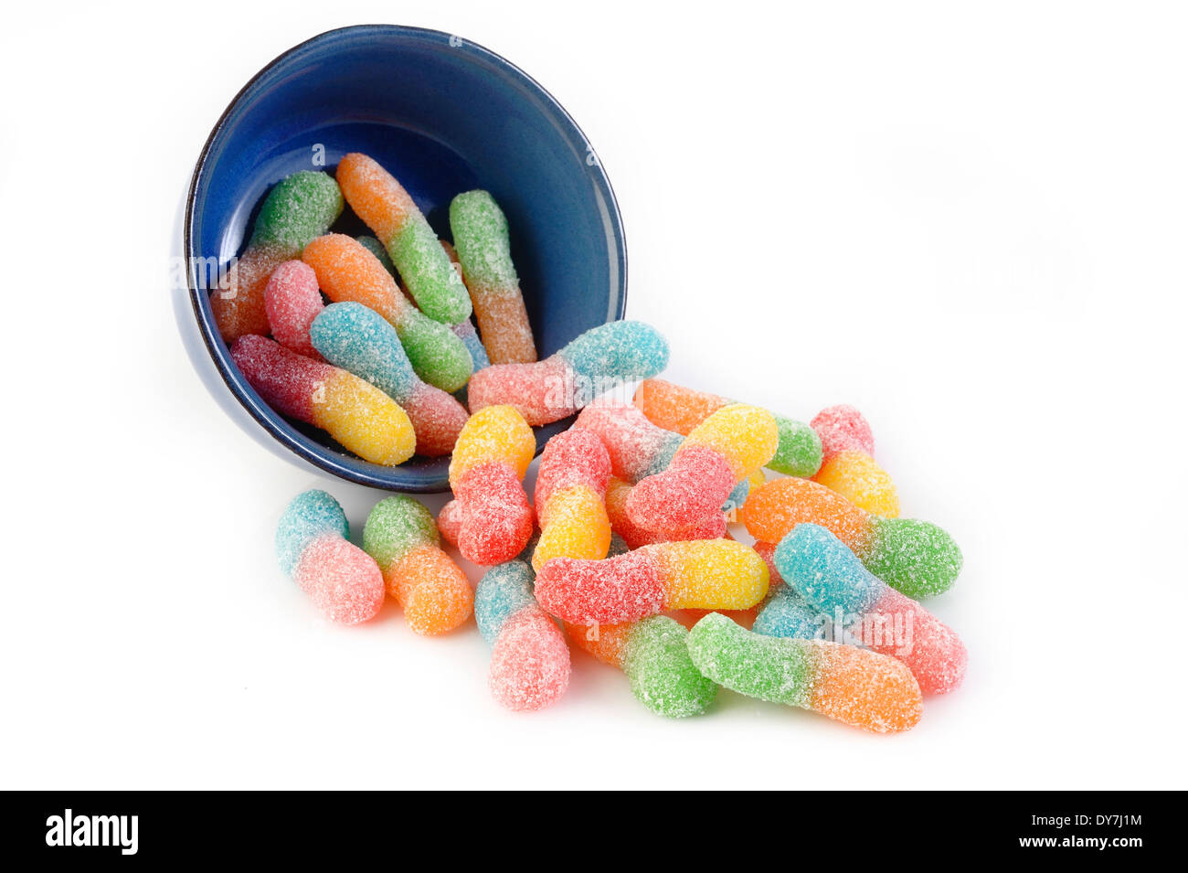 gummy worm candies Stock Photo - Alamy