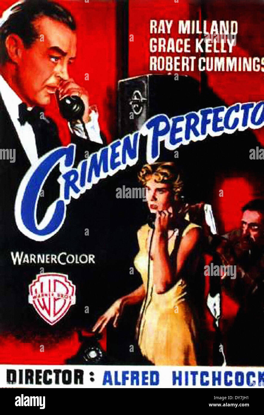 Dial M for murder - Alfred Hitchcock - 1954 - Spanish Movie Poster ...