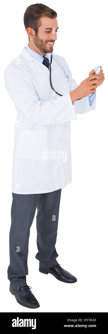 Handsome hispanic man doctor smiling Cut Out Stock Images & Pictures ...