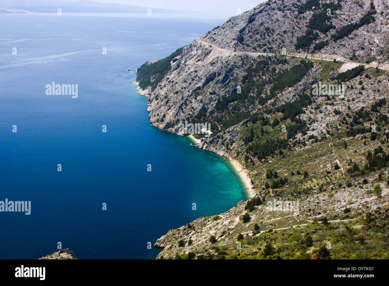 Vrulja beach near Brela Croatia Makarska Riviera Stock Photo - Alamy