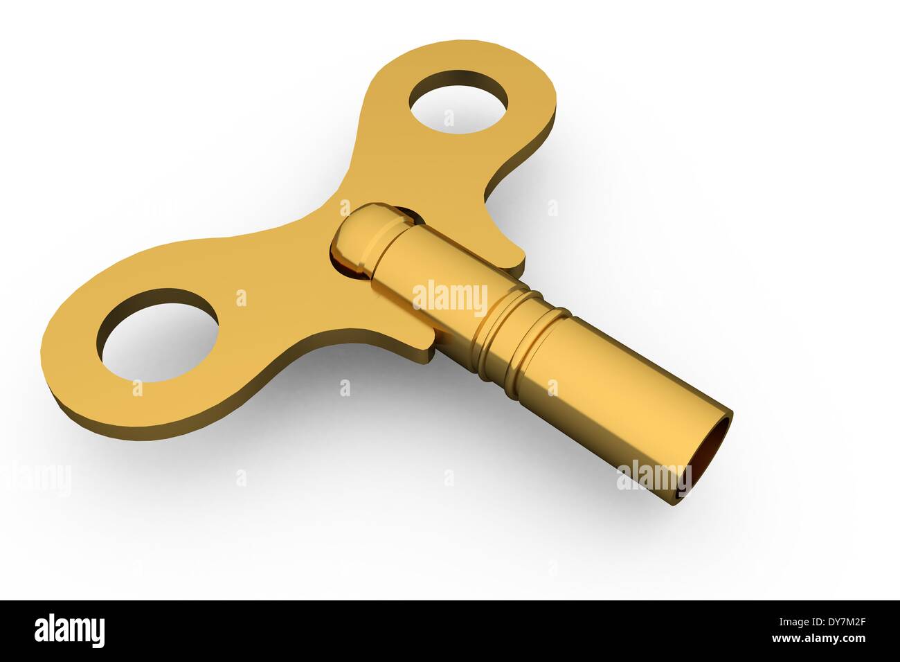 Digitally generated shiny gold key Stock Photo - Alamy