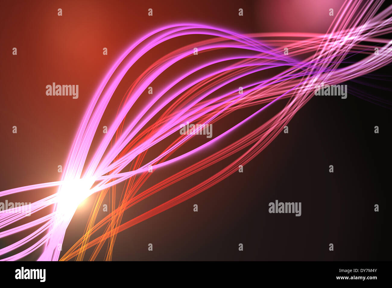 Curved laser light design in pink Stock Photo - Alamy