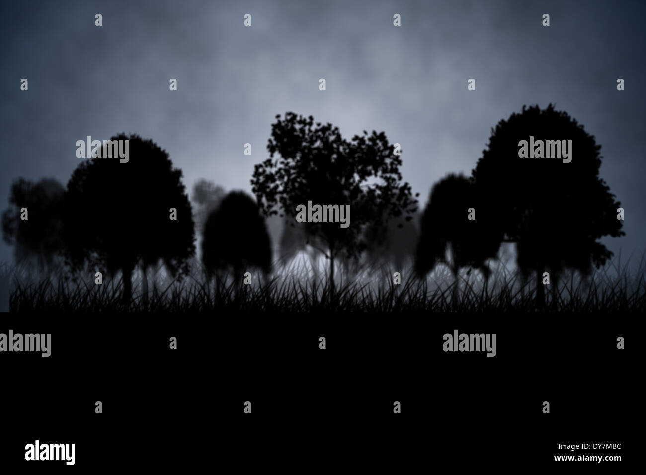 Dark gothic scene with trees Stock Photo - Alamy