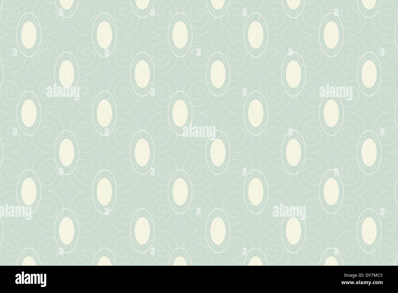 Blue and cream patterned wallpaper Stock Photo - Alamy