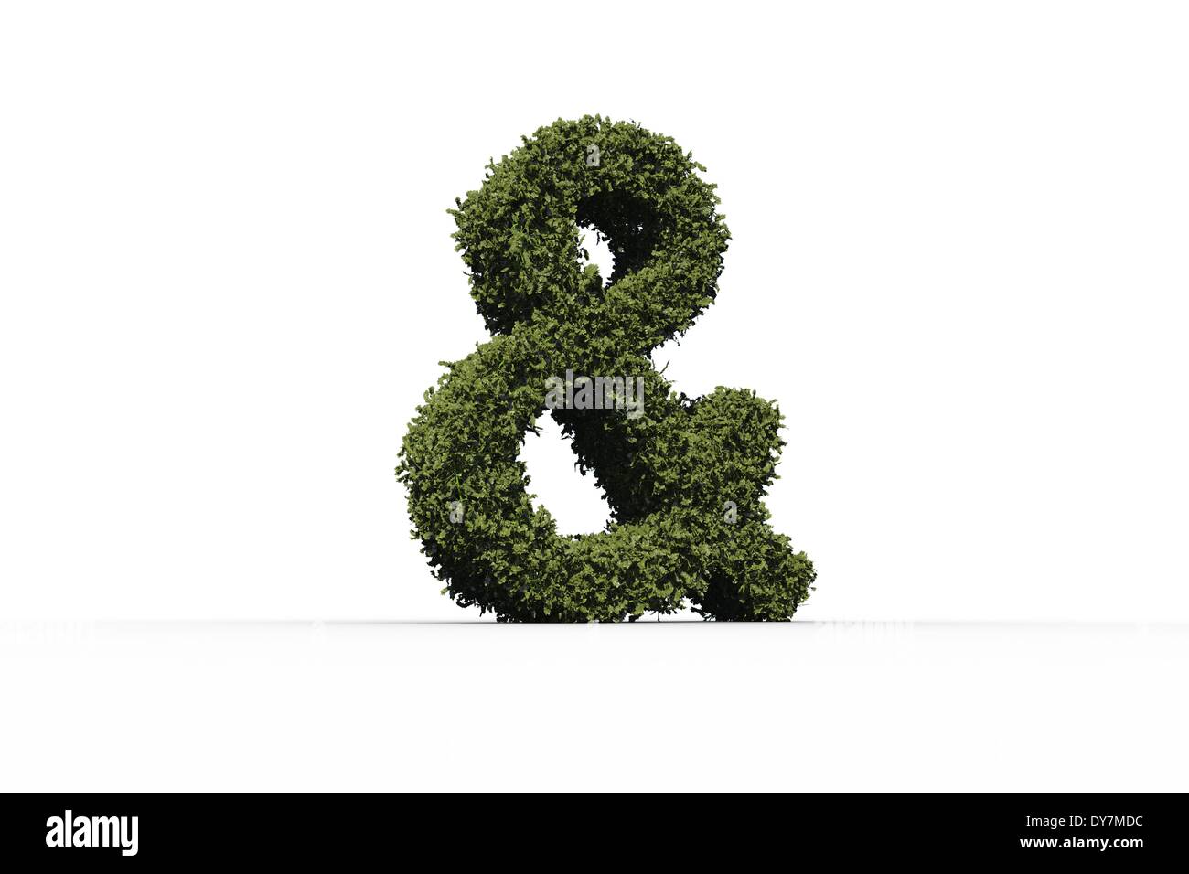 Ampersand sign made of leaves Stock Photo - Alamy