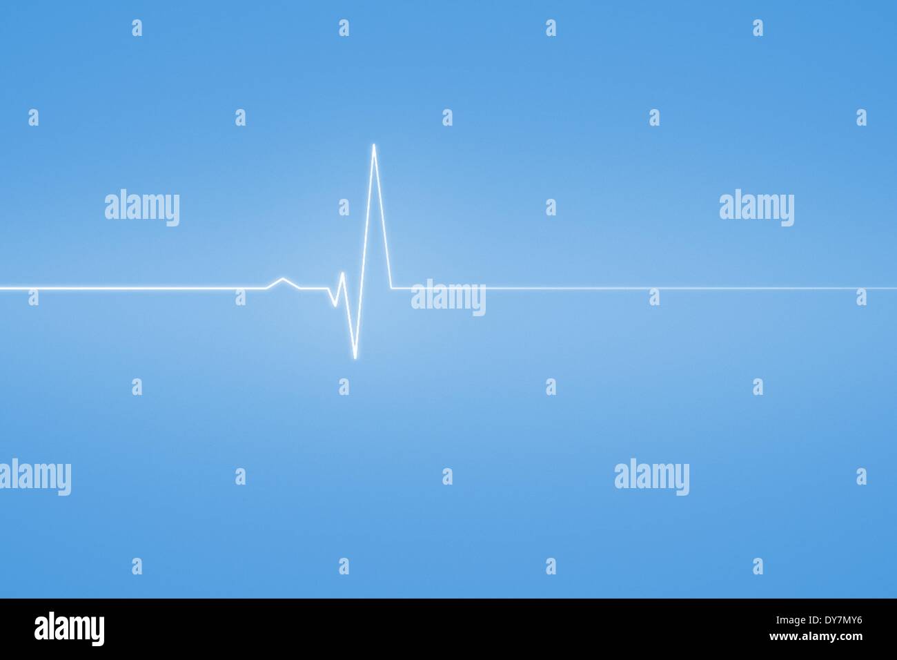Medical background with blue ecg line Stock Photo - Alamy