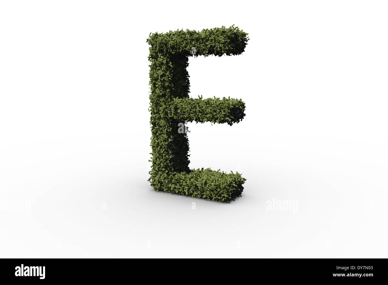 E letter with leaf Cut Out Stock Images & Pictures - Alamy
