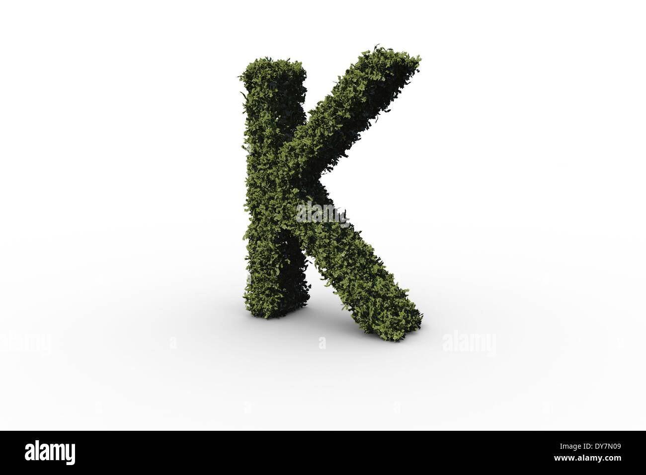 Capital letter k made of leaves Stock Photo - Alamy