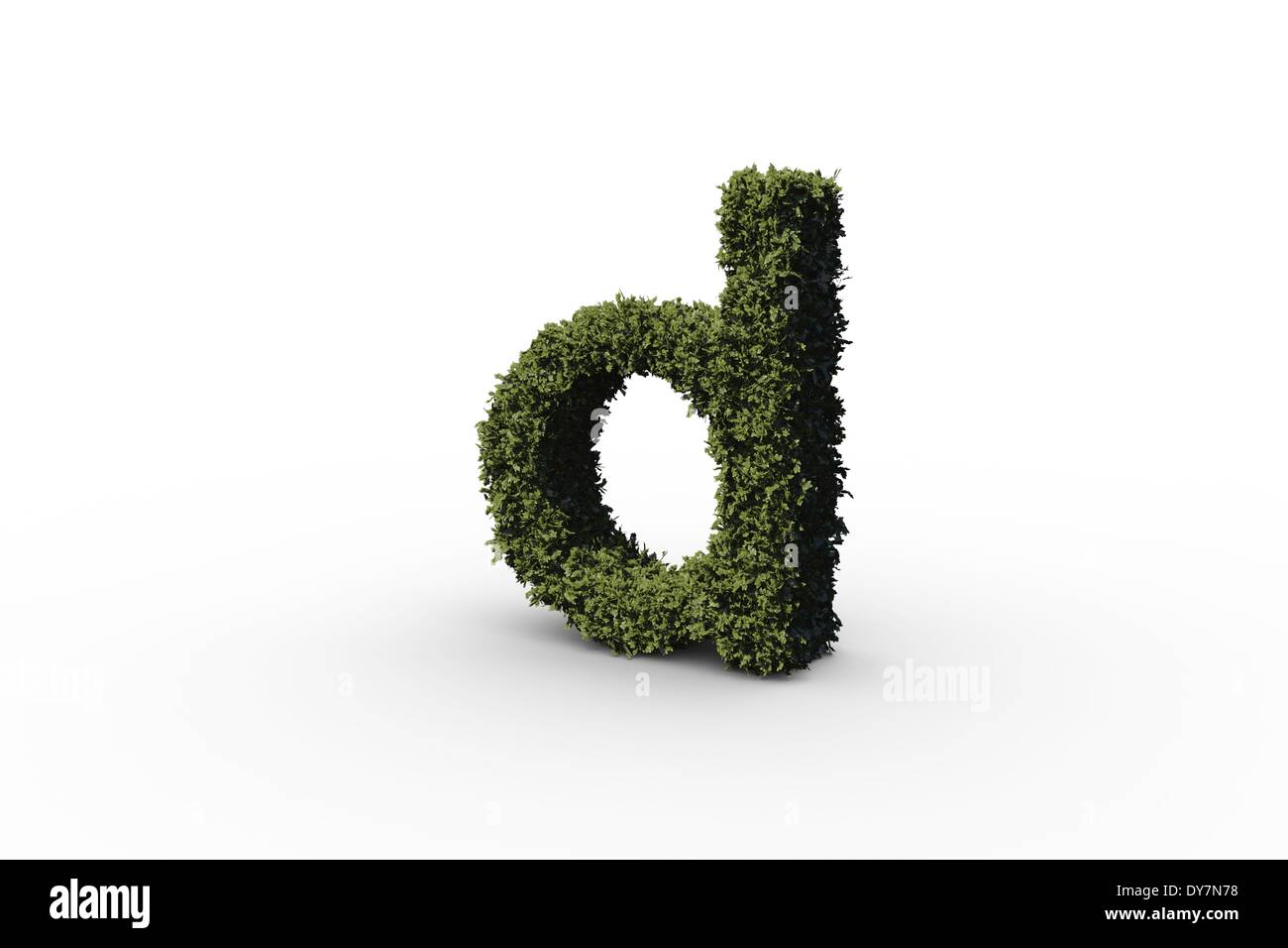 Lower case letter d made of leaves Stock Photo - Alamy