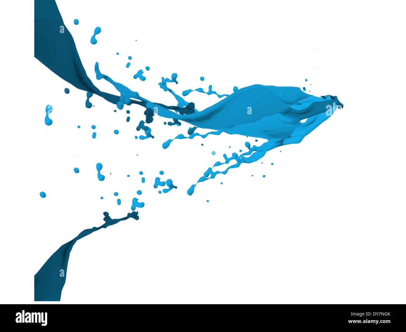 Blue paint drops hi-res stock photography and images - Alamy