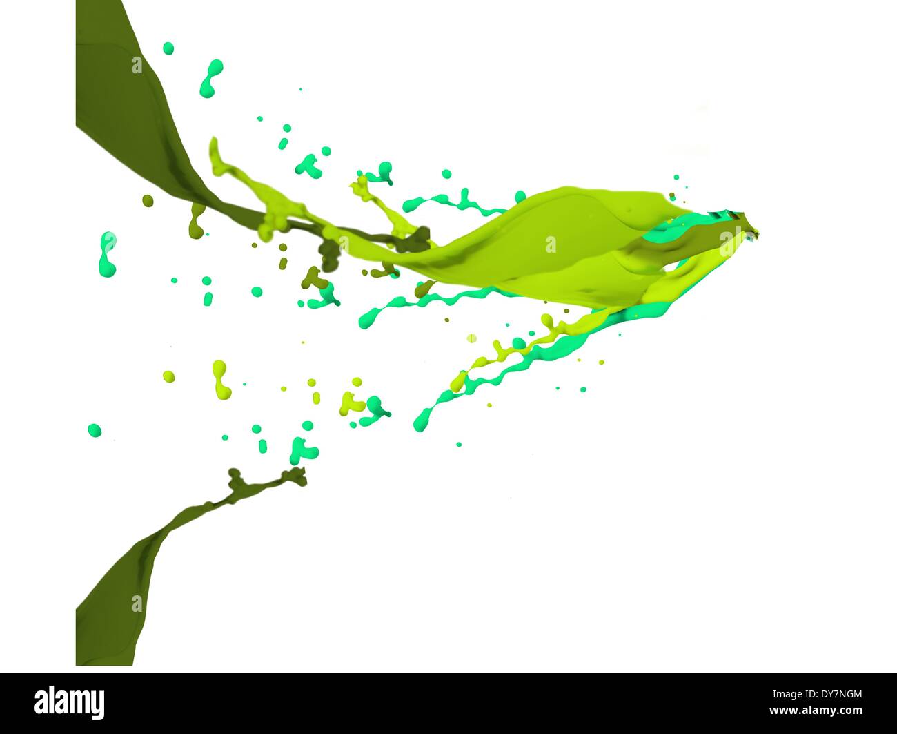 Green paint splatter hi-res stock photography and images - Alamy