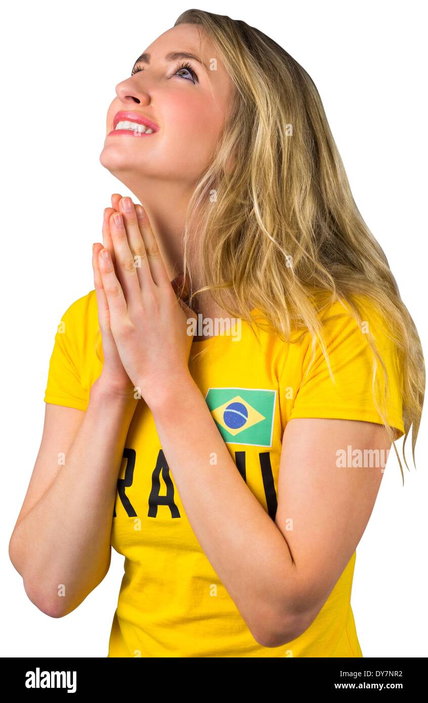 Sport fan praying hi-res stock photography and images - Alamy