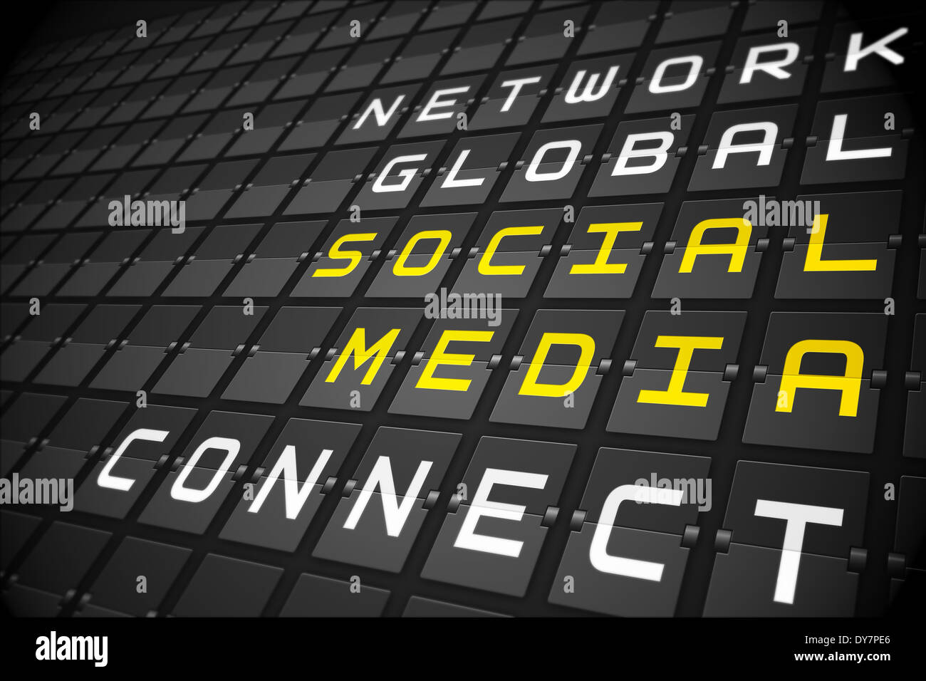 Digital media buzzwords hi-res stock photography and images - Alamy