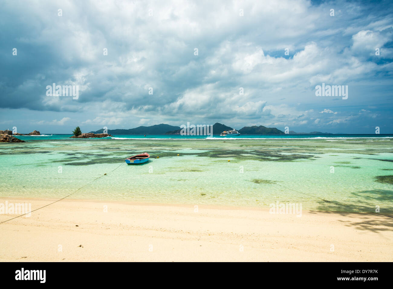 tropical beach with turquoise water Stock Photo - Alamy